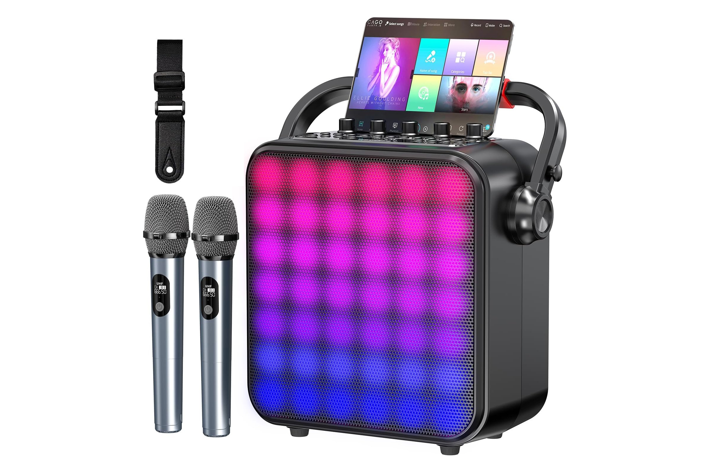 Gesnada K200 Karaoke Machine System LED Bluetooth | Elektronika ...