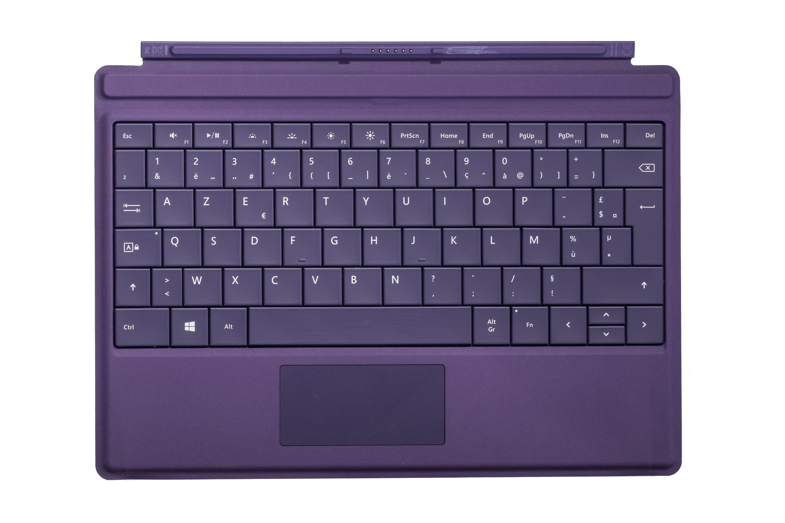 Keyboard Microsoft Surface Type Cover 3 Violet (French) AZERTY Grade B ...