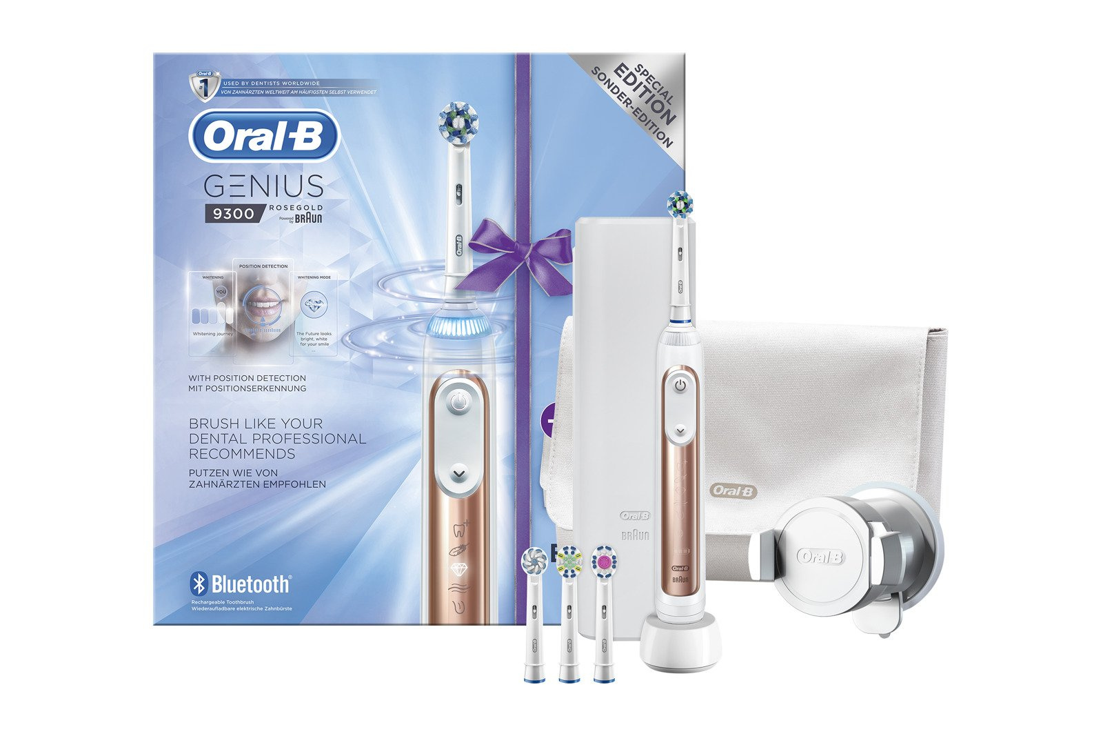 New Braun Oral-B Toothbrush Genius 9300 9000 Rose Gold Special Edition Set | | Dropmax