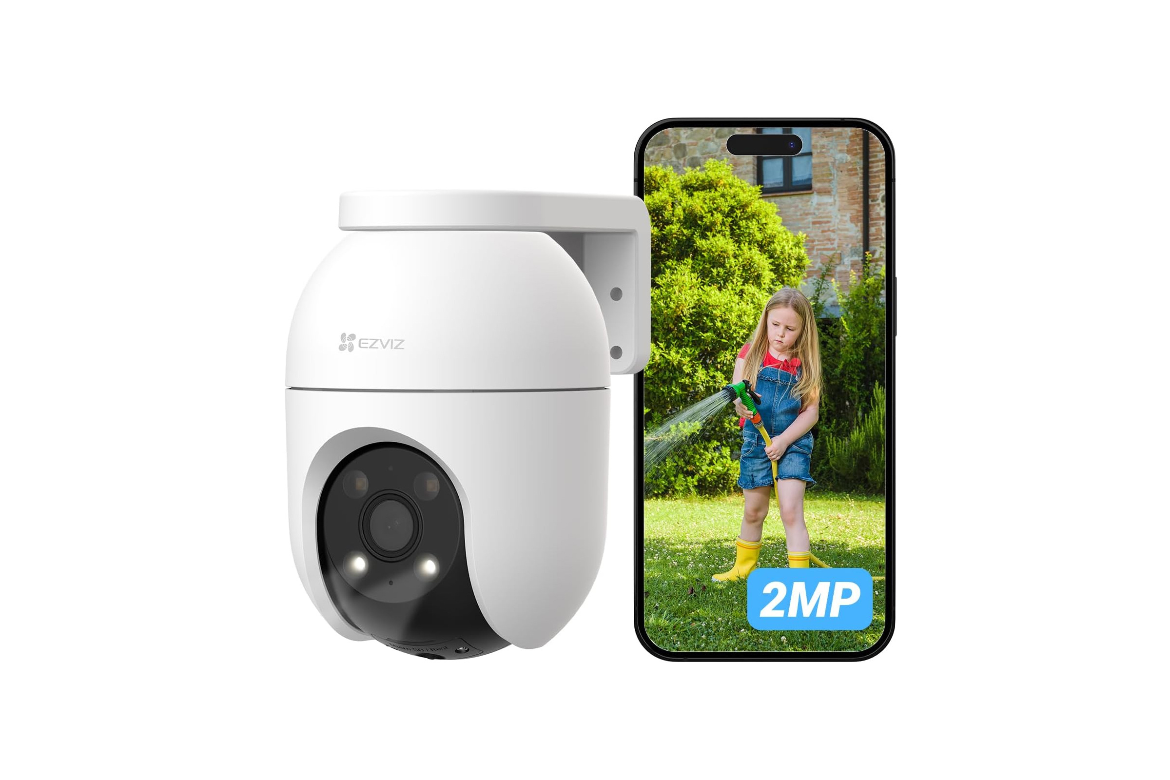 EZVIZ C8c Outdoor Security Camera 1080p Pan/Tilt 360° Color Night ...